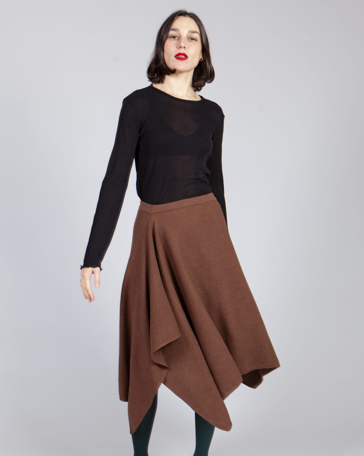 falda patricia chocolate - La casita de Wendy | Ropa Sostenible y Ética ...