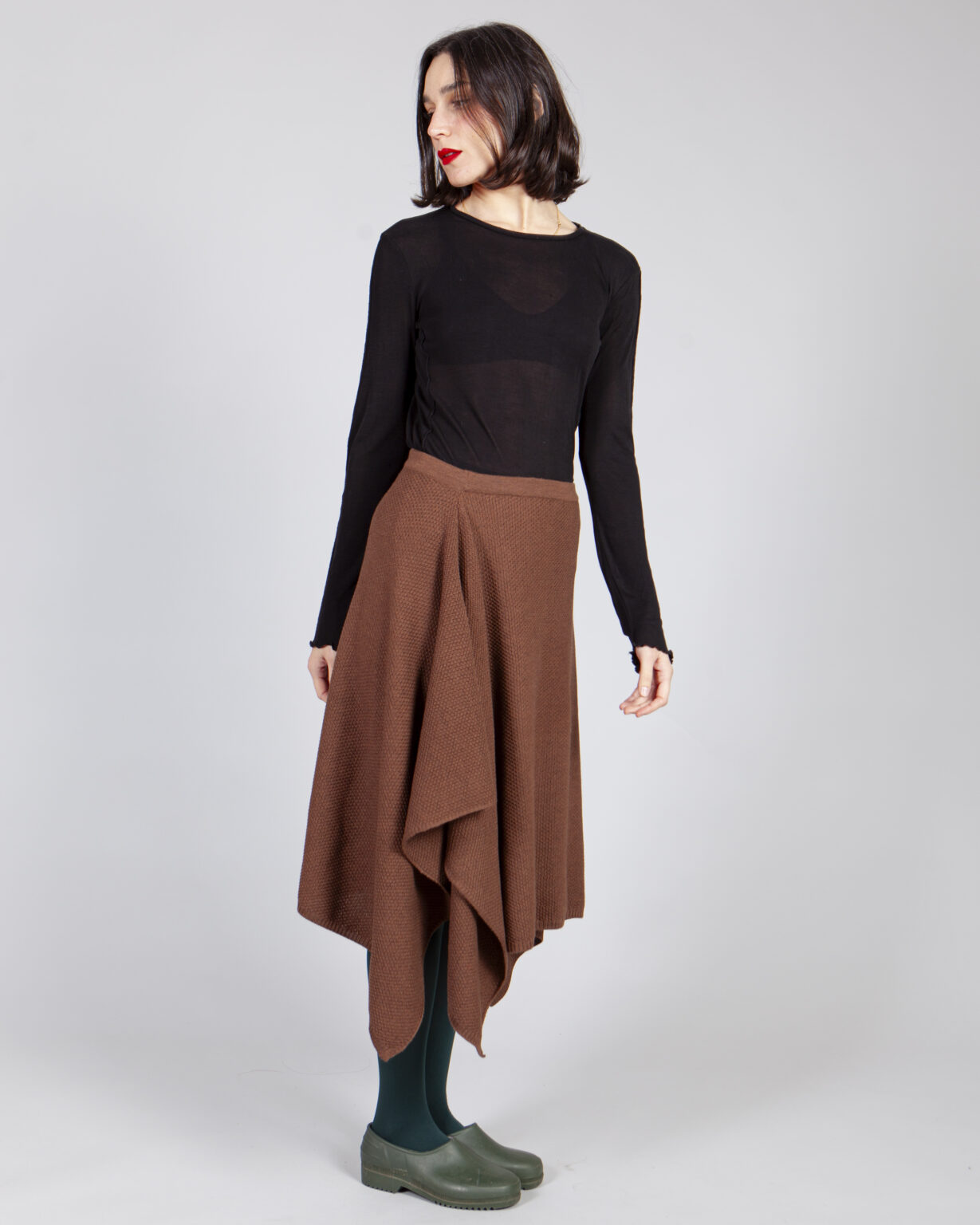 falda patricia chocolate - La casita de Wendy | Ropa Sostenible y Ética ...